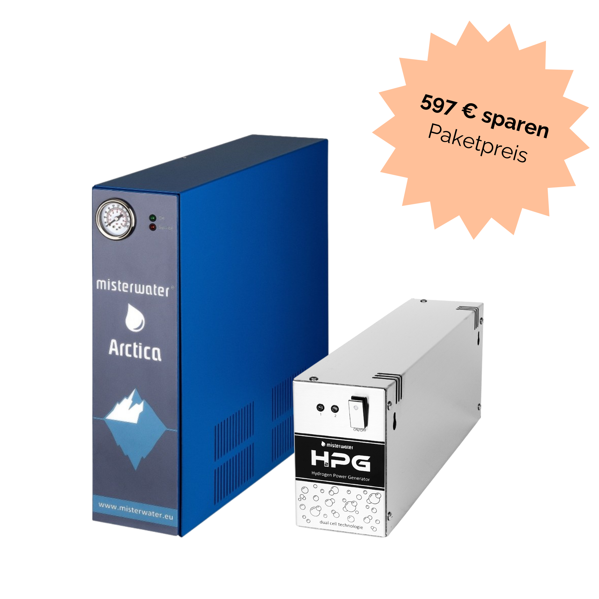 Paketpreis: Arctica x Hydrogen Power Generator (Wasserstoff) – misterwater®